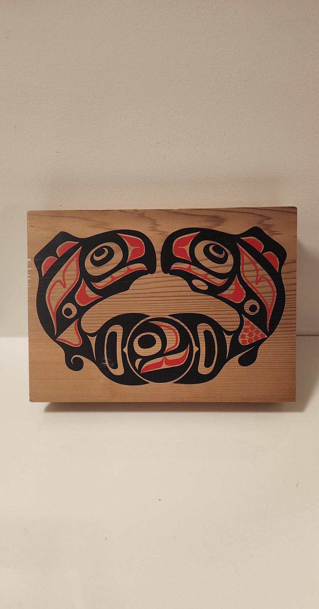 First Nations Salmon Trinket Box - Etsy