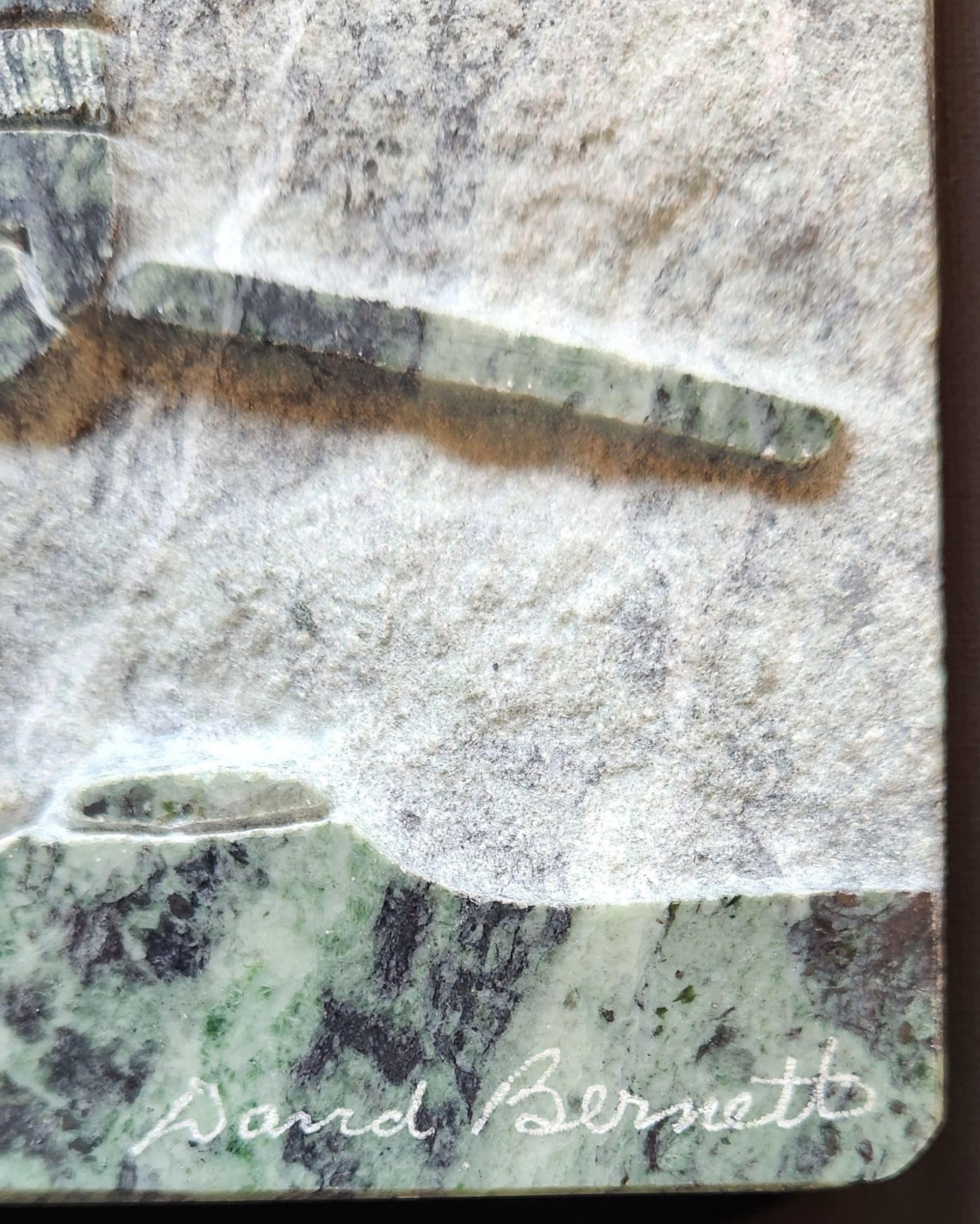 Inuit Marble Carving by Known Artist David Bernett - Etsy