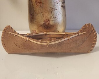 Native American Hand Crafted Birch Bark Biting - Indigenous Arts and ...