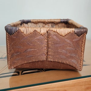 Basket Birch Bark First Nations Vintage - Etsy