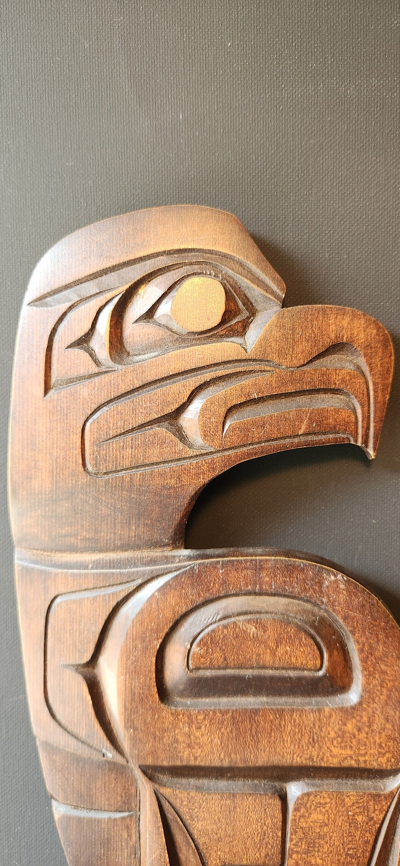 Eagle First Nations Hand Carved Vintage - Etsy