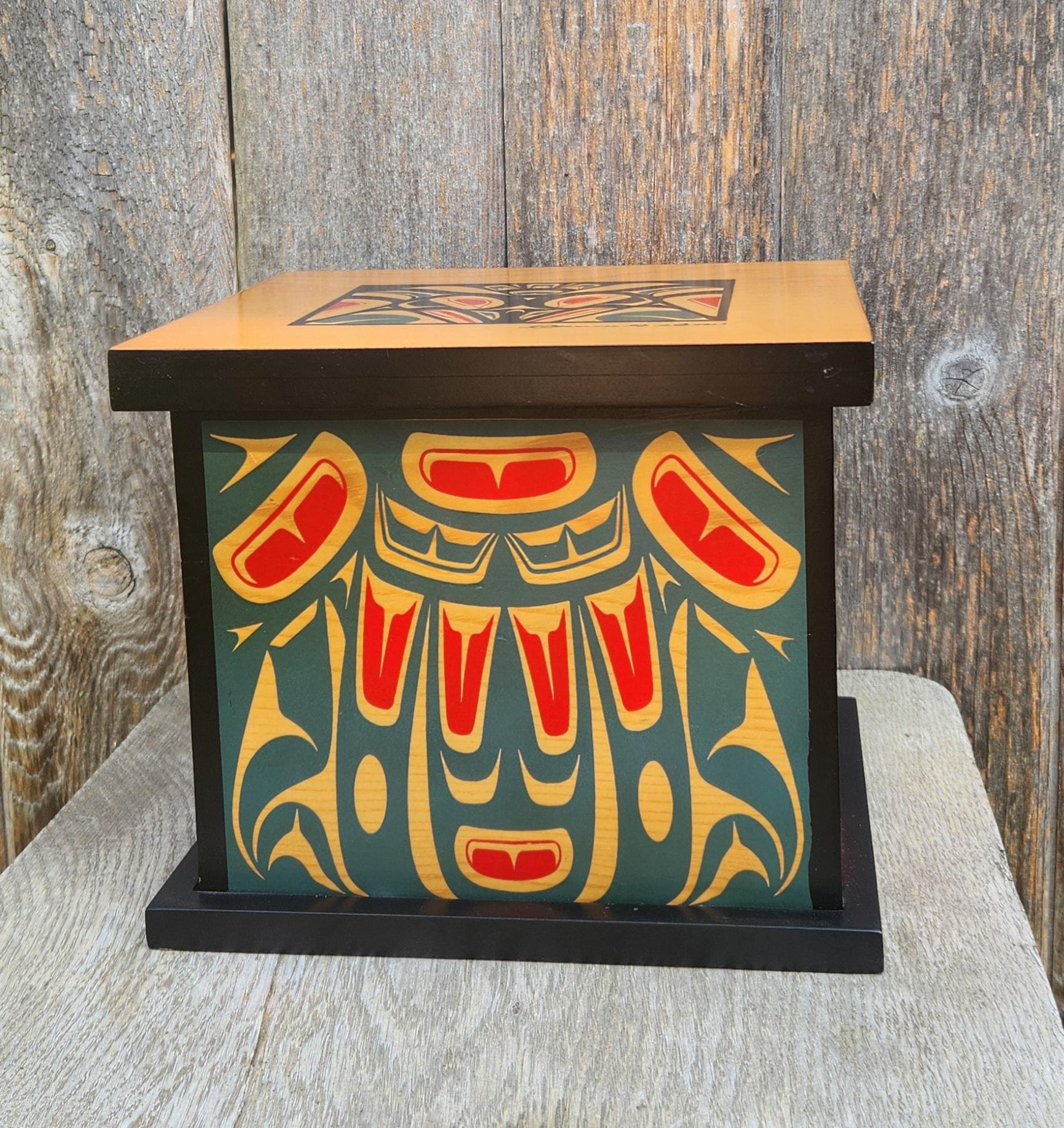 Vintage Clarence A.wells Haida Box With Lid - Etsy