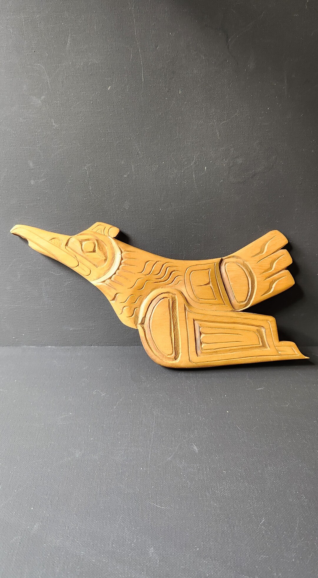 First Nations Hummingbird Carving Signed - Etsy