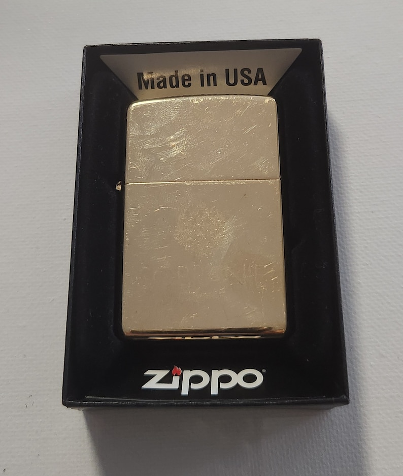 Zippo Lighter Gold Finish Limited Edition - Etsy