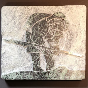 Inuit Marble Carving by Known Artist David Bernett - Etsy