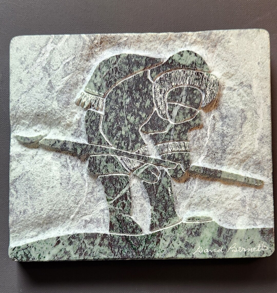 Inuit Marble Carving by Known Artist David Bernett - Etsy
