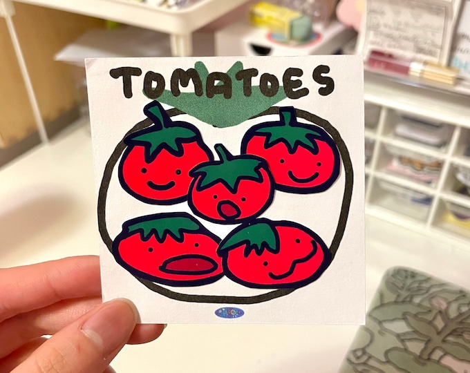 Funky Tomatoes Vinyl Sticker Pack - Etsy