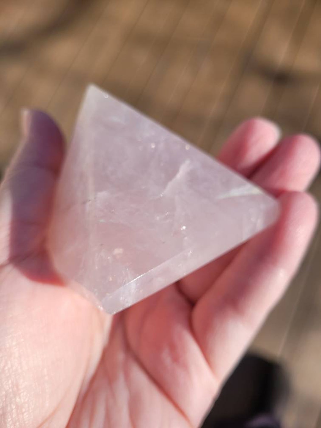 Large Rose Quartz Pyramid 2 Inch Rose Quartz Pyramid - Etsy