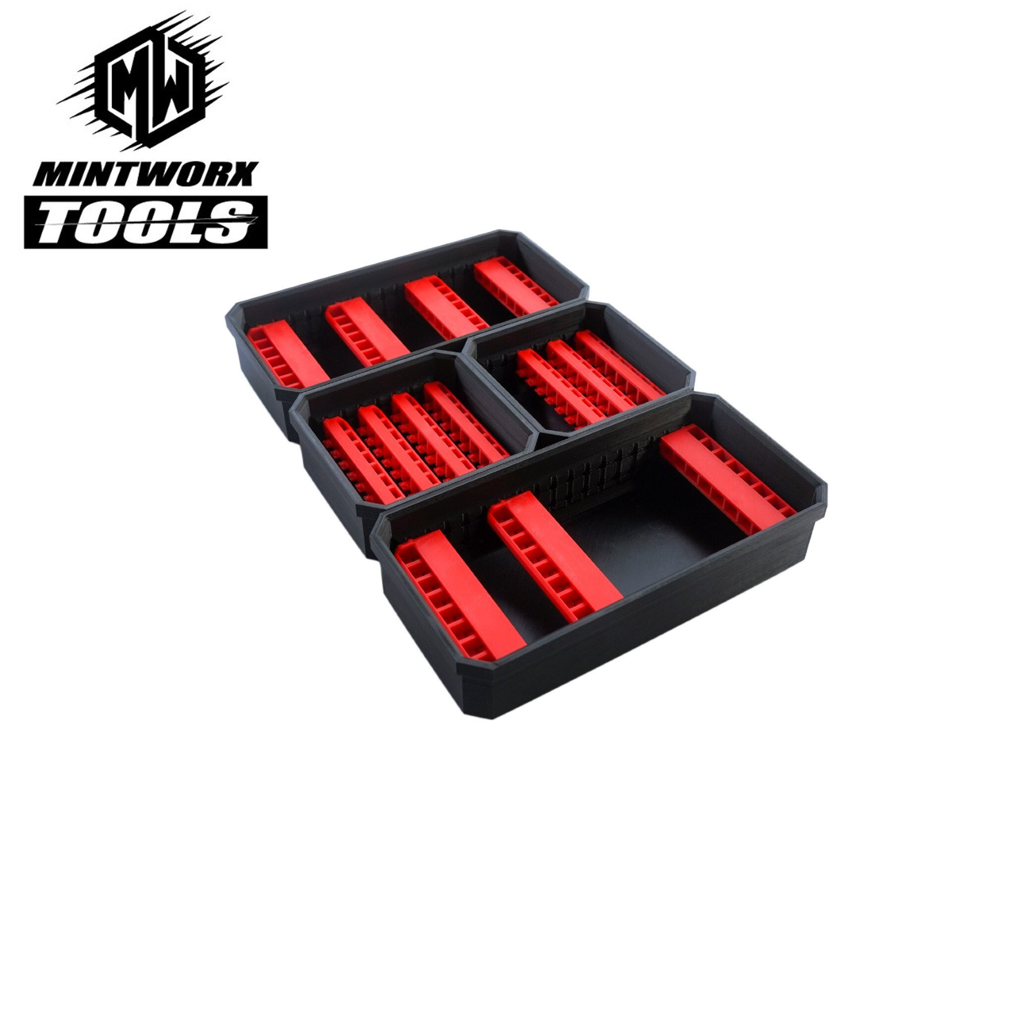 Milwaukee Shockwave Kit With Bins and Bit Holders for Organization Slim ...