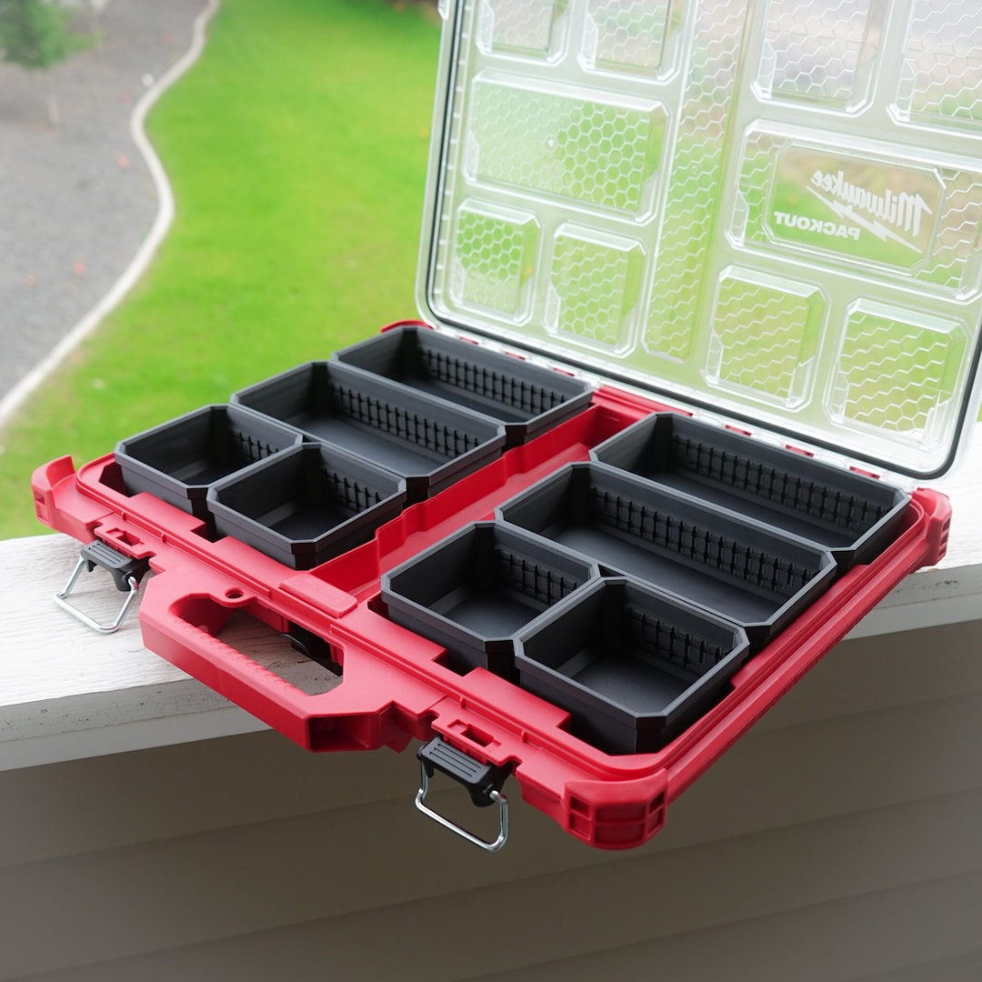 Super Milwaukee Shockwave Bin Kit | Bins and Low Profile Packout - Etsy
