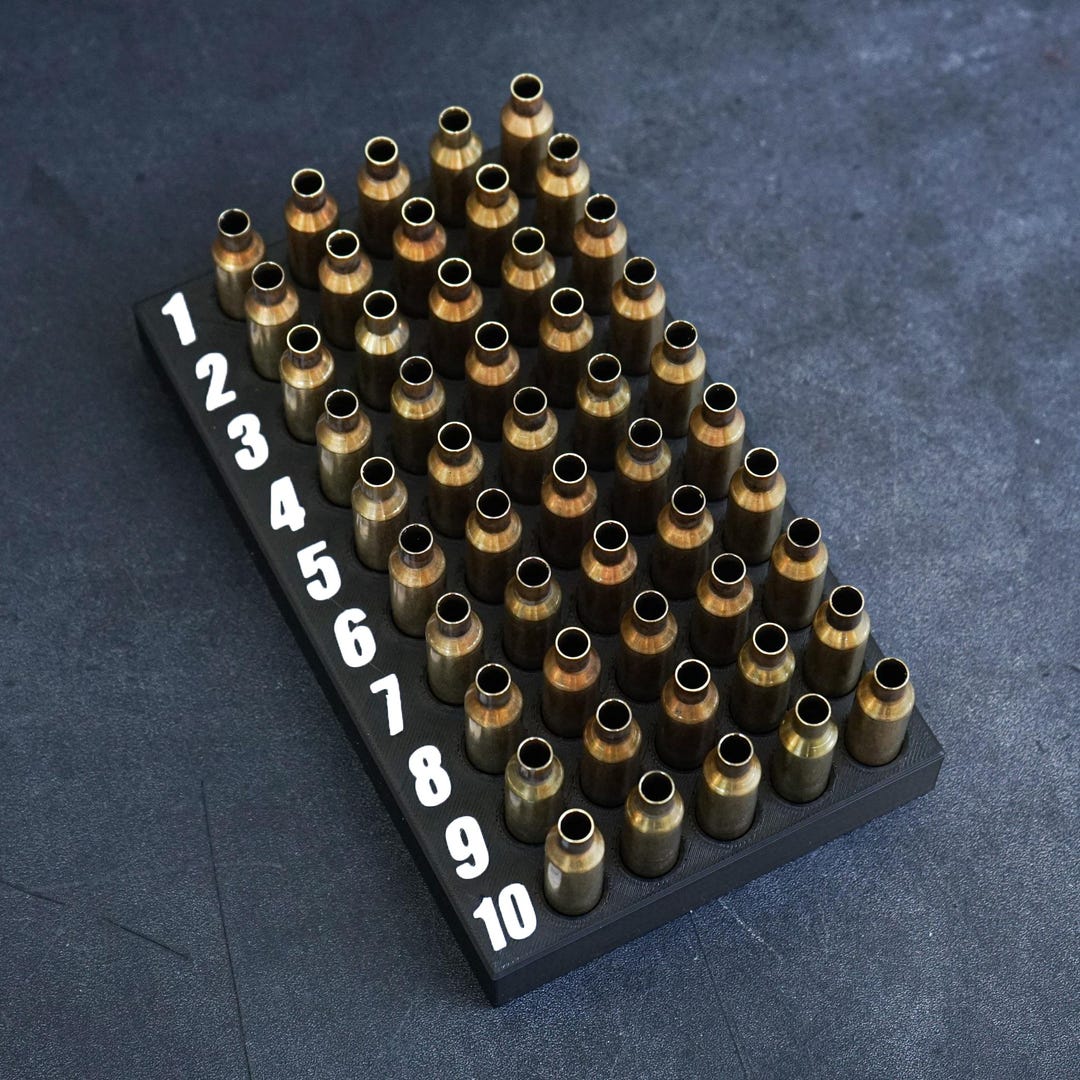 Numbered Reloading Block Tray for Ammo Load Development 30 Cal .223 ...