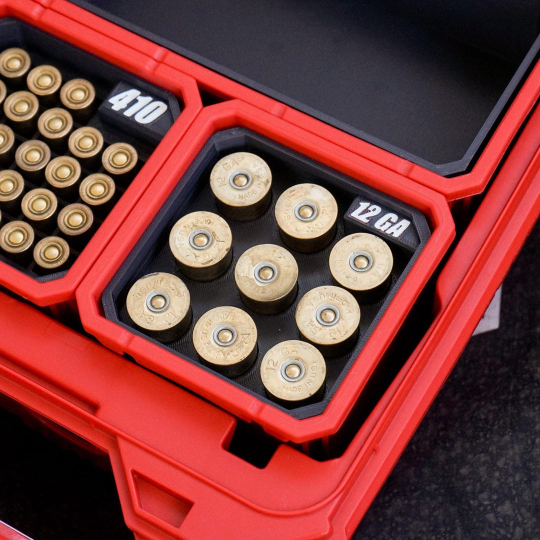 Ammo Bin for Milwaukee Packout 12-gauge Shotgun 3" | Deep Square ...