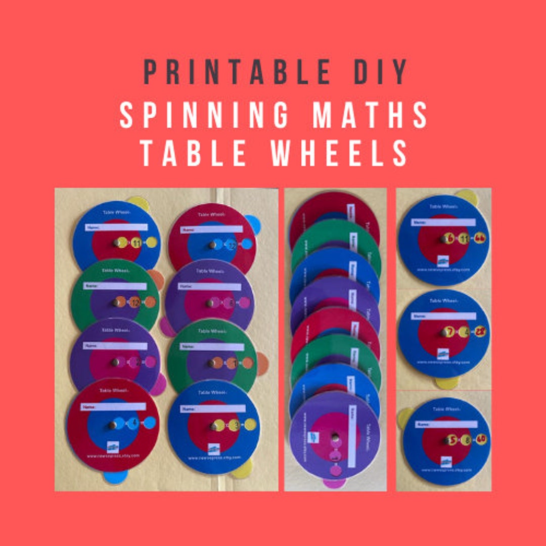 Universal Maths Table Wheels Digital Download Maths Table - Etsy