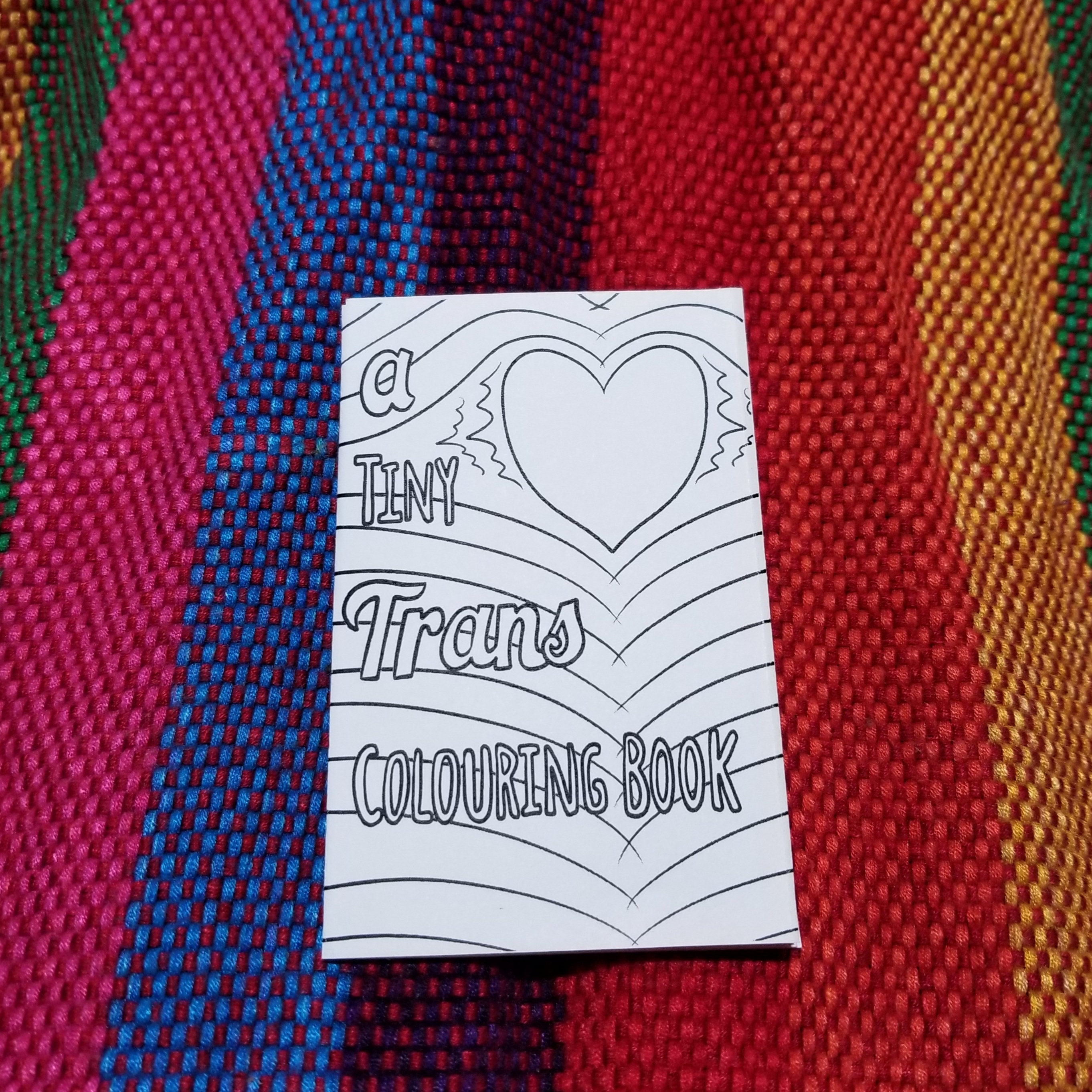 A Tiny Trans Colouring Book Mini Zine - Etsy Ireland