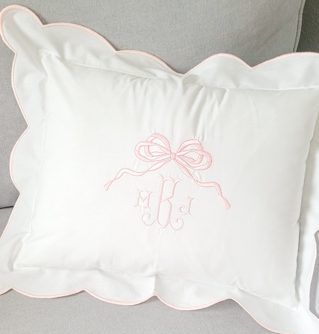 Pink Dainty Bow Nursery Pillow - Etsy