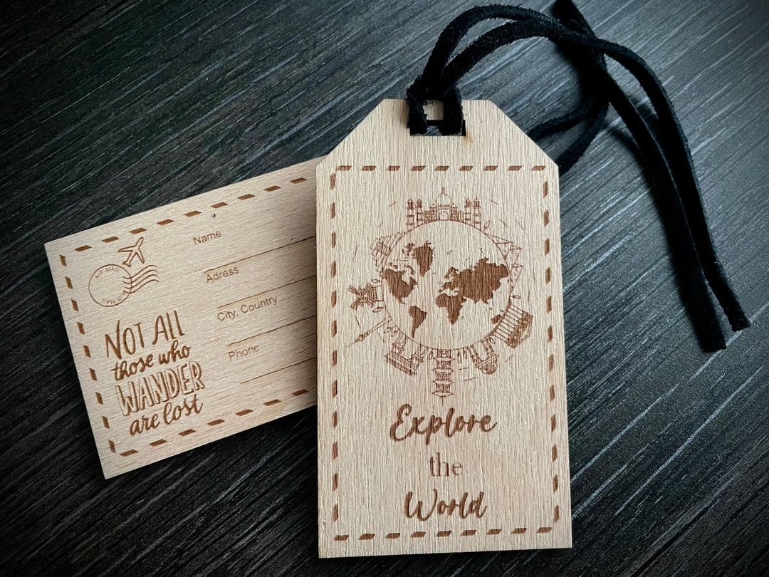 Instant Download: Explore the World - Printable Luggage Tag Design ...