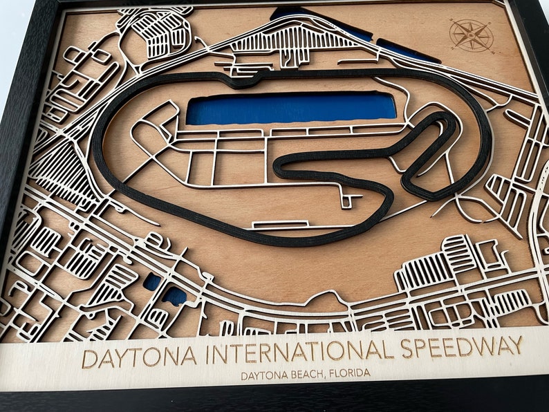 Custom 3D Wooden Layered Racing Track Maps: Your World, Your Raceway - Etsy