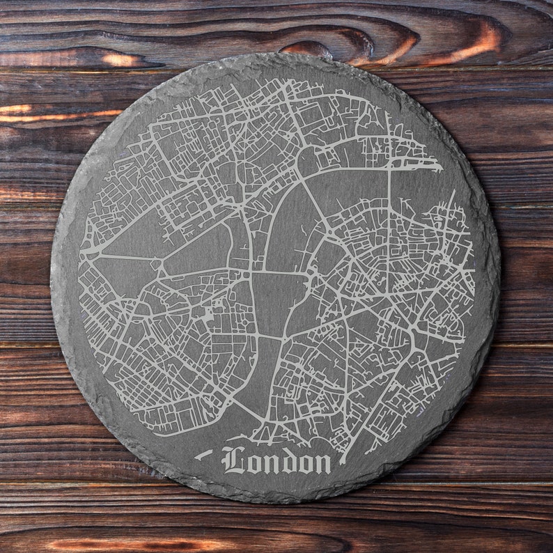 London Map Coaster Digital File SVG DXF Elevate Your Drinking Game DIY ...