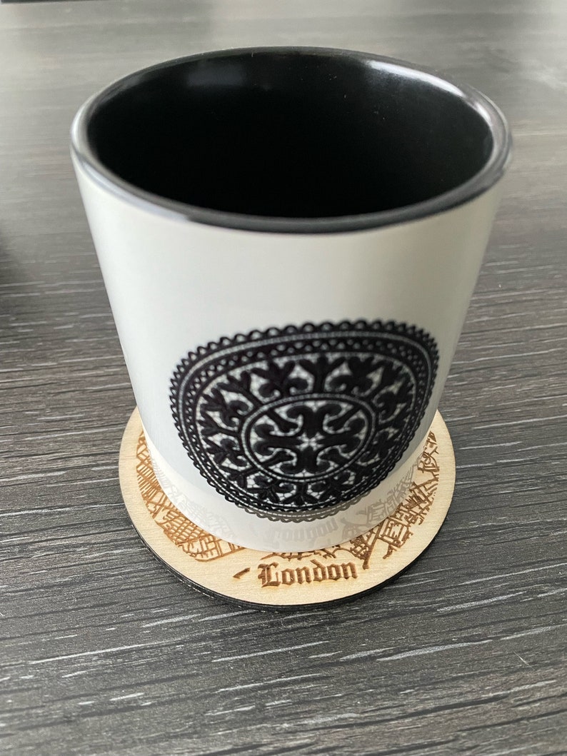 London Map Coaster Digital File SVG DXF Elevate Your Drinking Game DIY ...