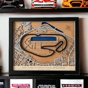 Custom 3D Wooden Layered Racing Track Maps: Your World, Your Raceway ...