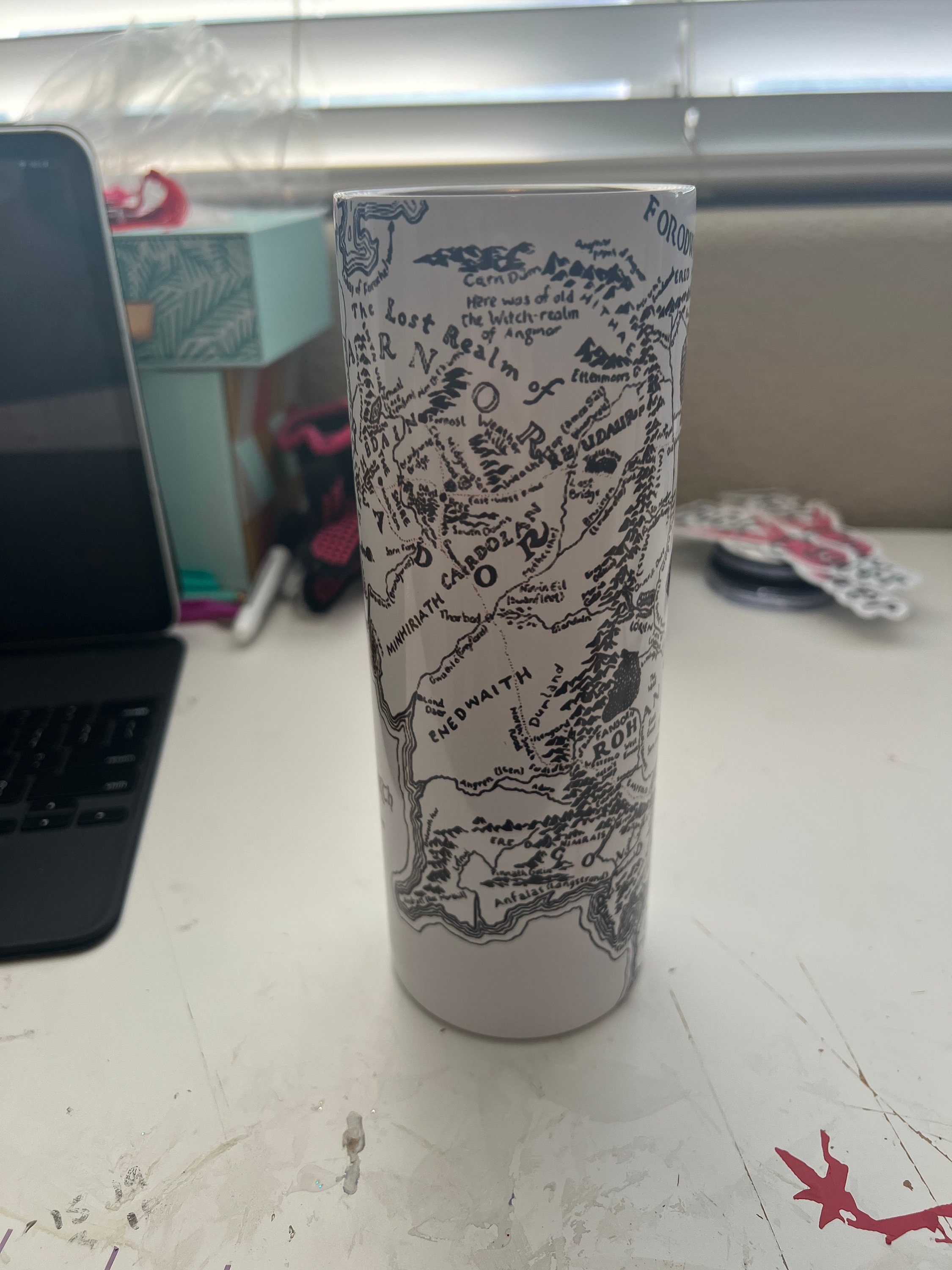 Middle Earth Map Tumbler - Etsy