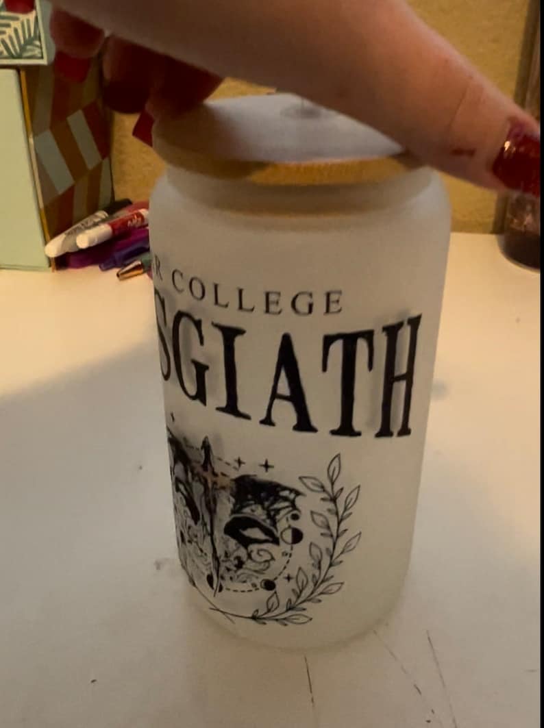 Fourth Wing Glass Can - Etsy