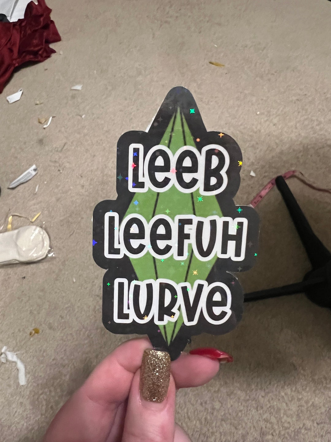 Leeb Leefuh Lurve Sims Sticker - Etsy