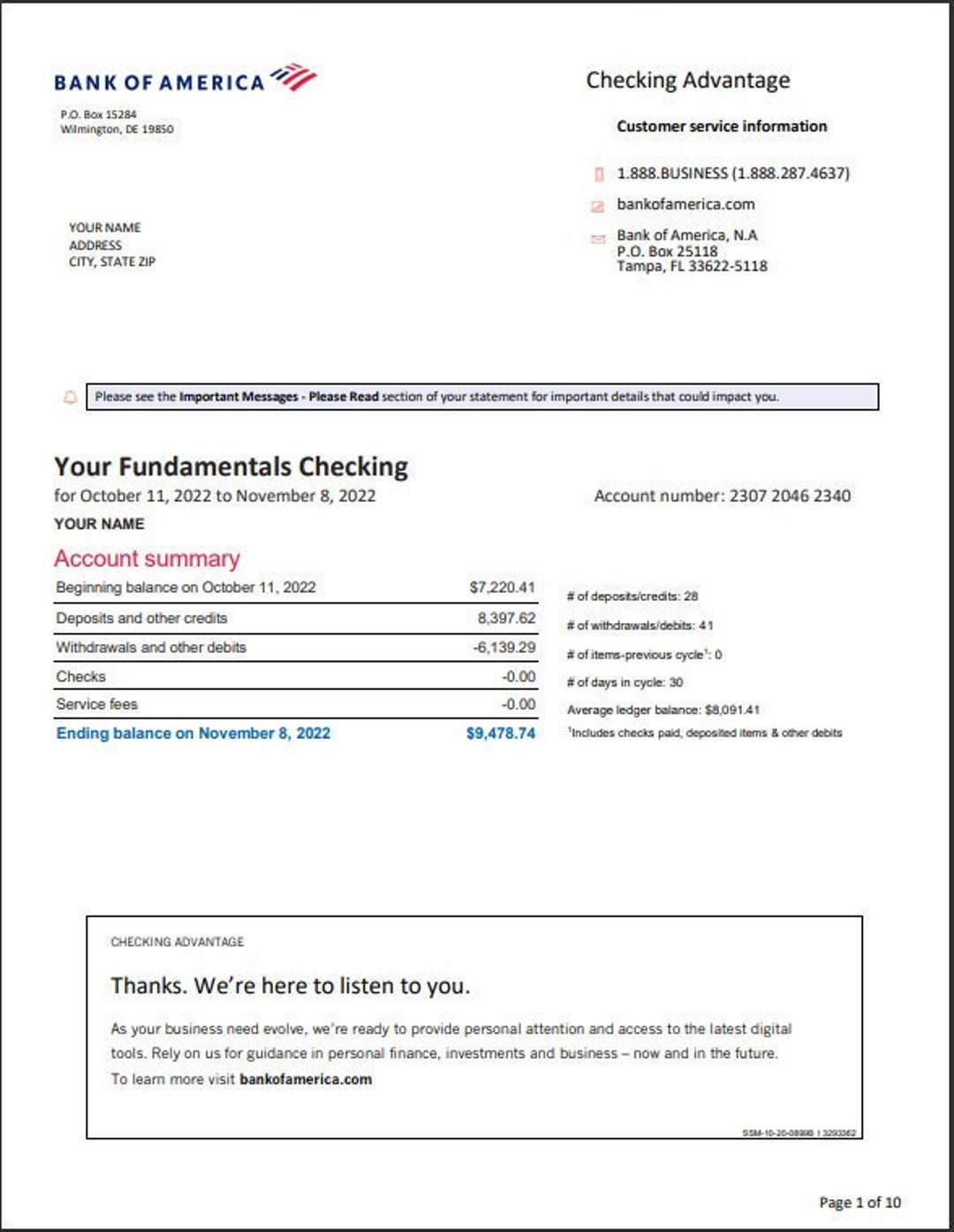 Bank Statement 10 Templates Etsy Bank Statement 10 Templates Etsy