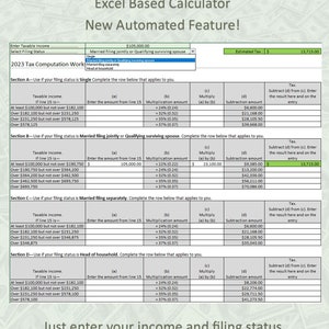 Easy Custom Calculator for 2023 Qualified Dividends and Capital Gain ...