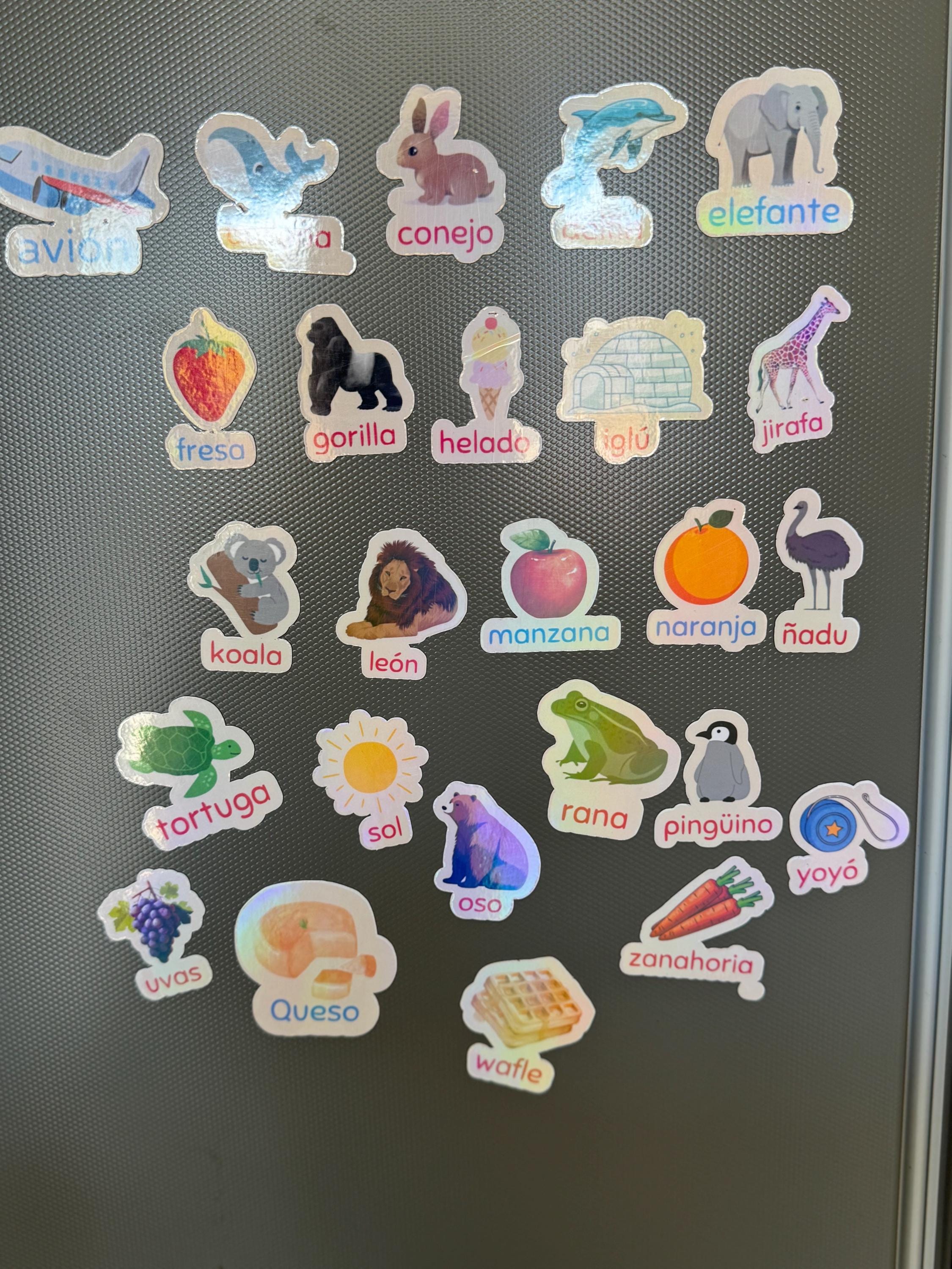 Spanish Magnets for Kids Learn Abcs in Spanish. Imanes De Letras Para ...