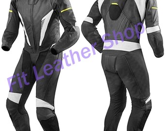 One Piece Leather Motorcycle Suit - Etsy