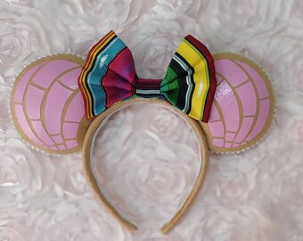 Concha Ears Concha Mouse Ears Conchas Serape Bow Serape - Etsy