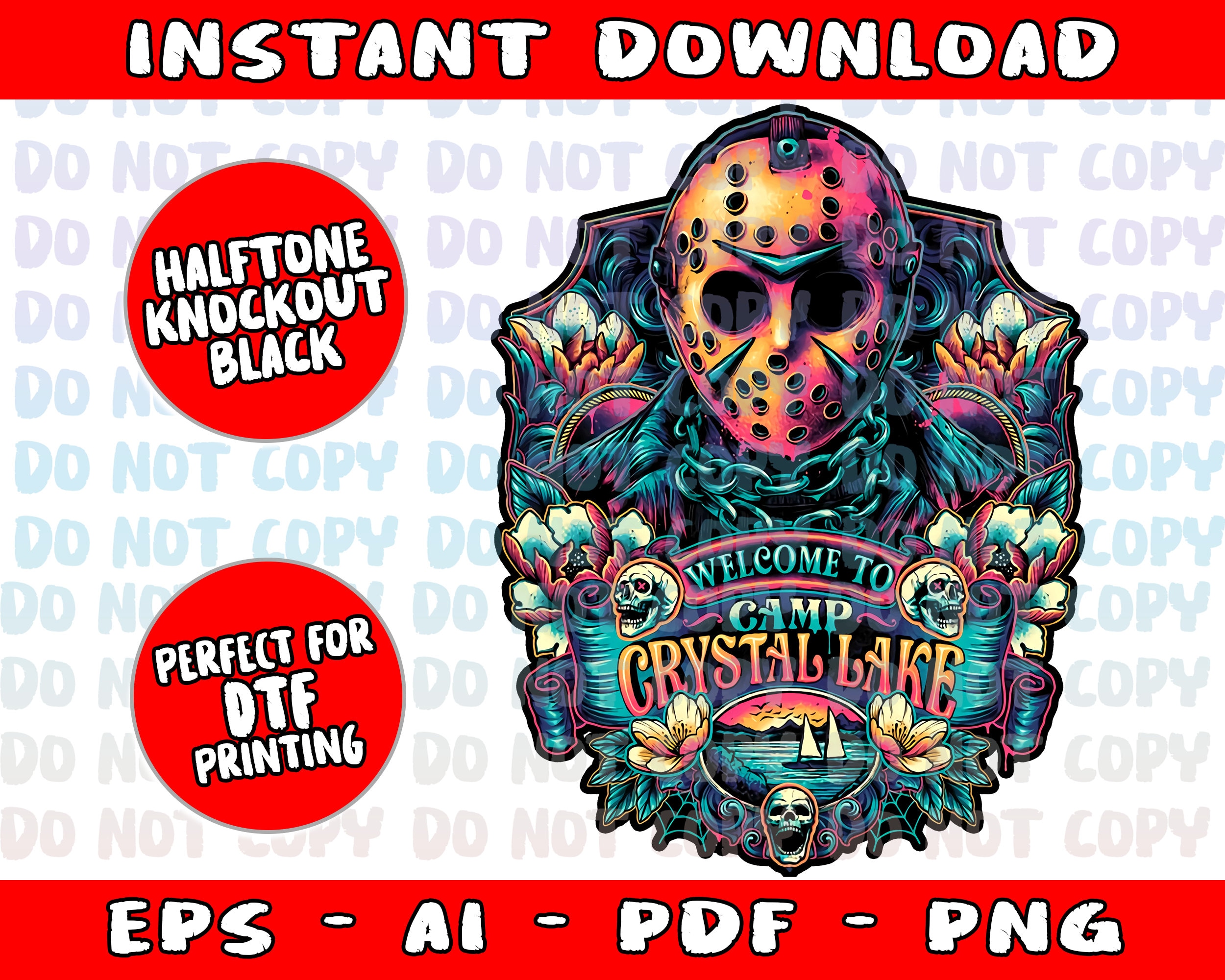 Camp Crystal Lake PNG Crystal Lake PNG Jason Voorhees Png - Etsy Canada