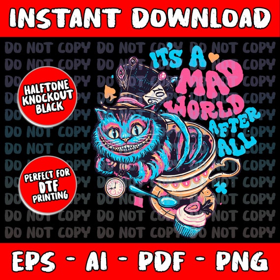 It's A Mad World PNG Mad Hatter Png Mad World After All - Etsy Israel