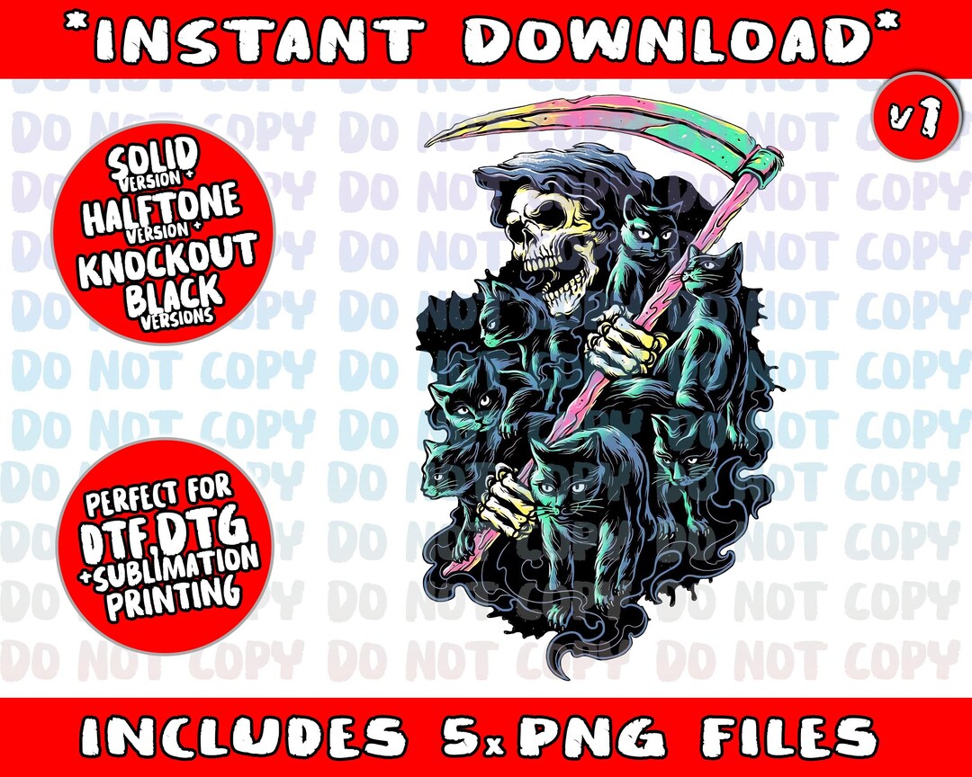 Tod Katze Png Tod Png Tod Png Katze Png 7 Tödliche Katzen - Etsy.de