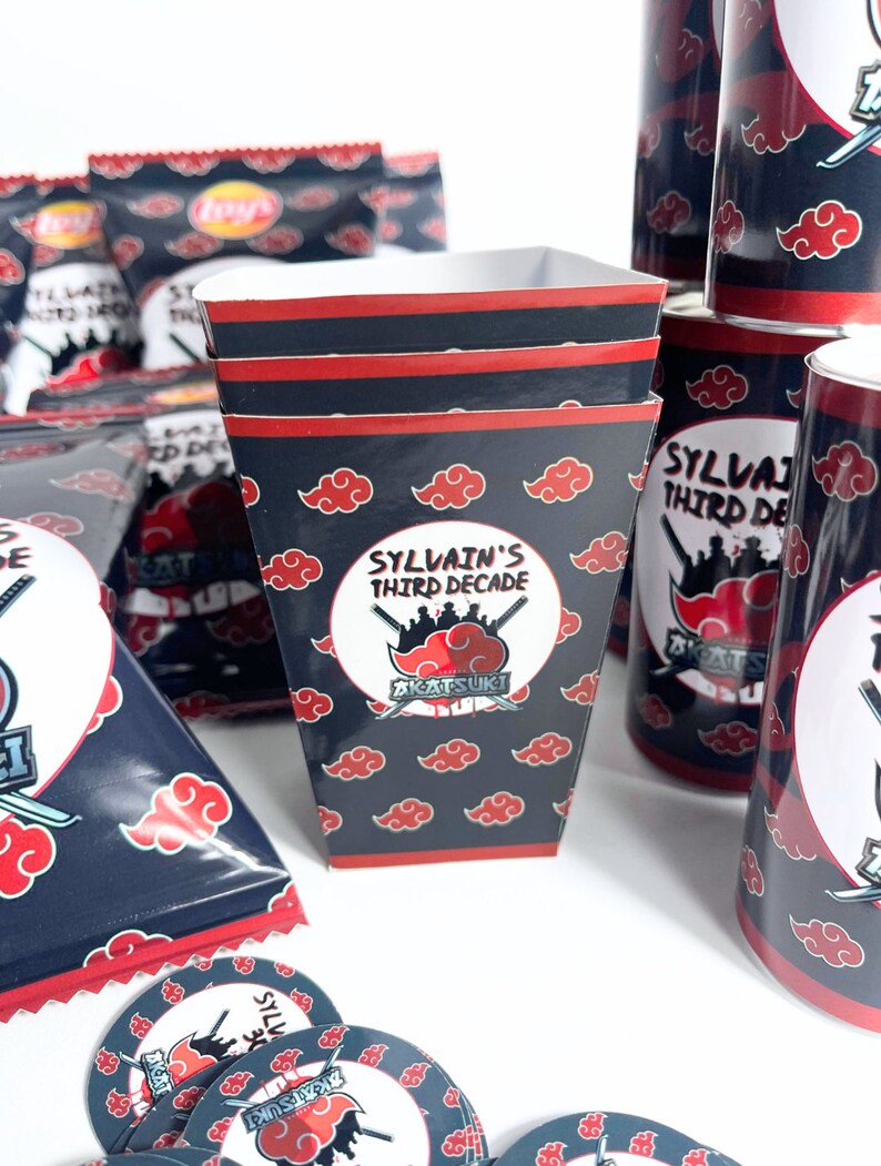 Custom akatsuki Naruto Theme Packaging - Etsy