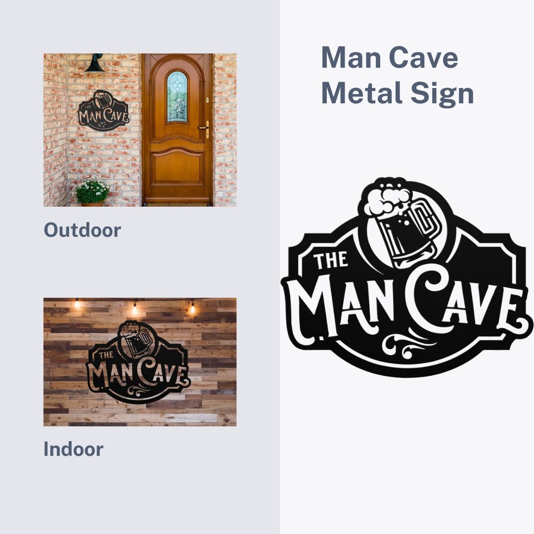 Man Cave Bar Mancave Sign Man Cave Gifts Father's Day - Etsy