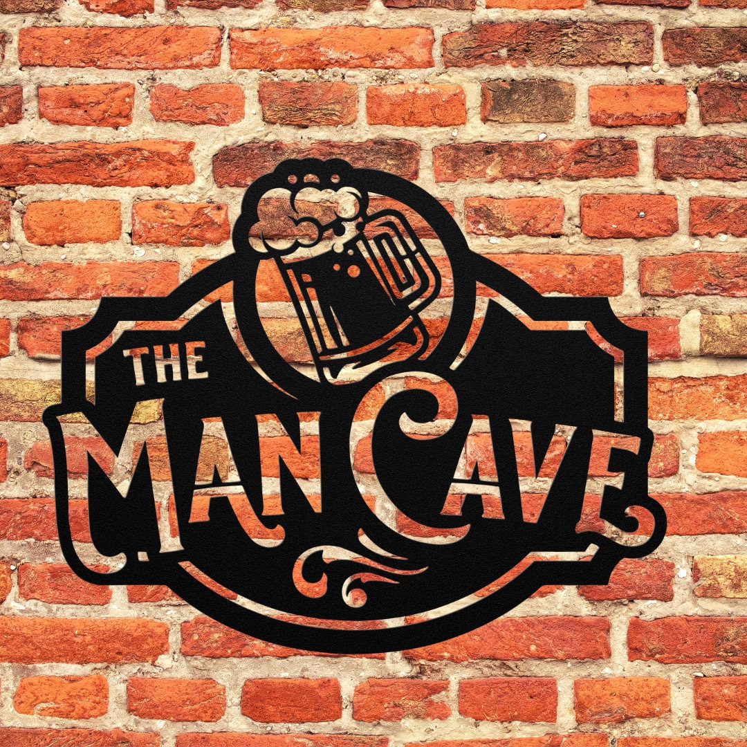 Man Cave Bar Mancave Sign Man Cave Gifts Father's Day - Etsy