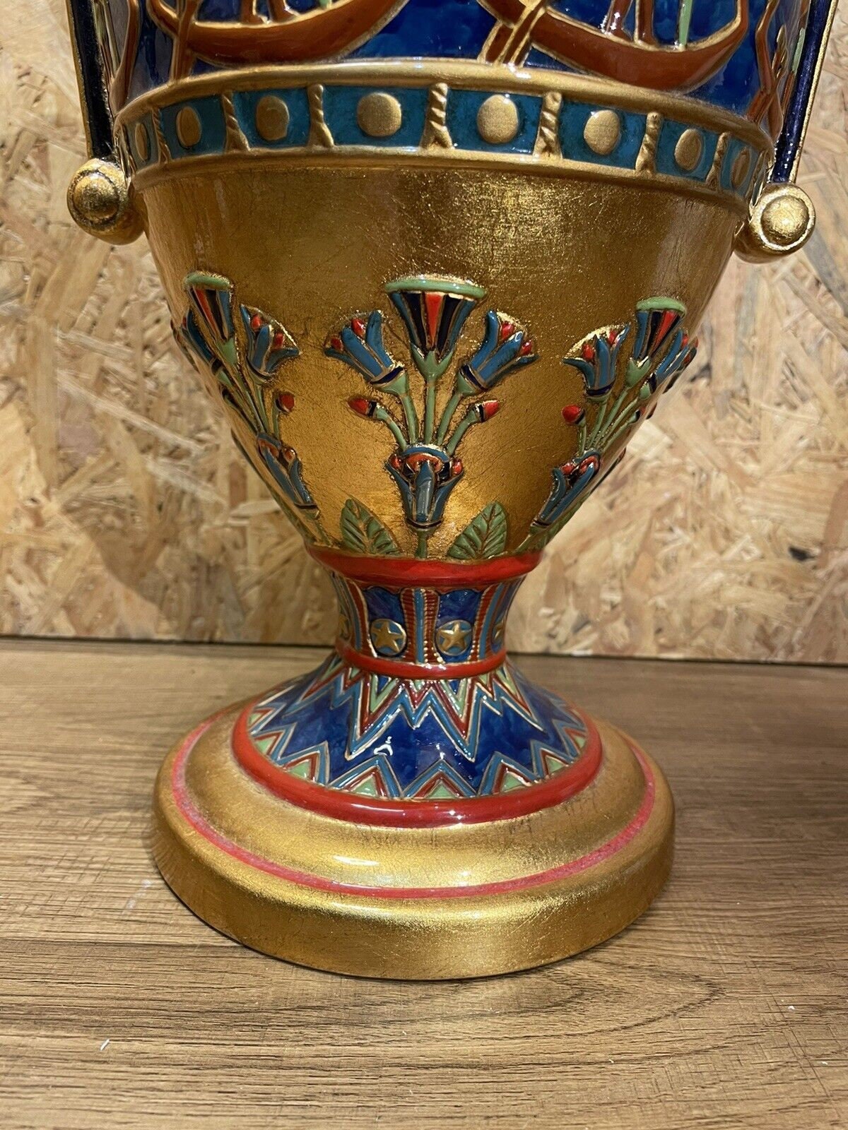 Superb Large Vase Amphora Decor Egyptian, Golden, Veronese 2003, Ethnic ...