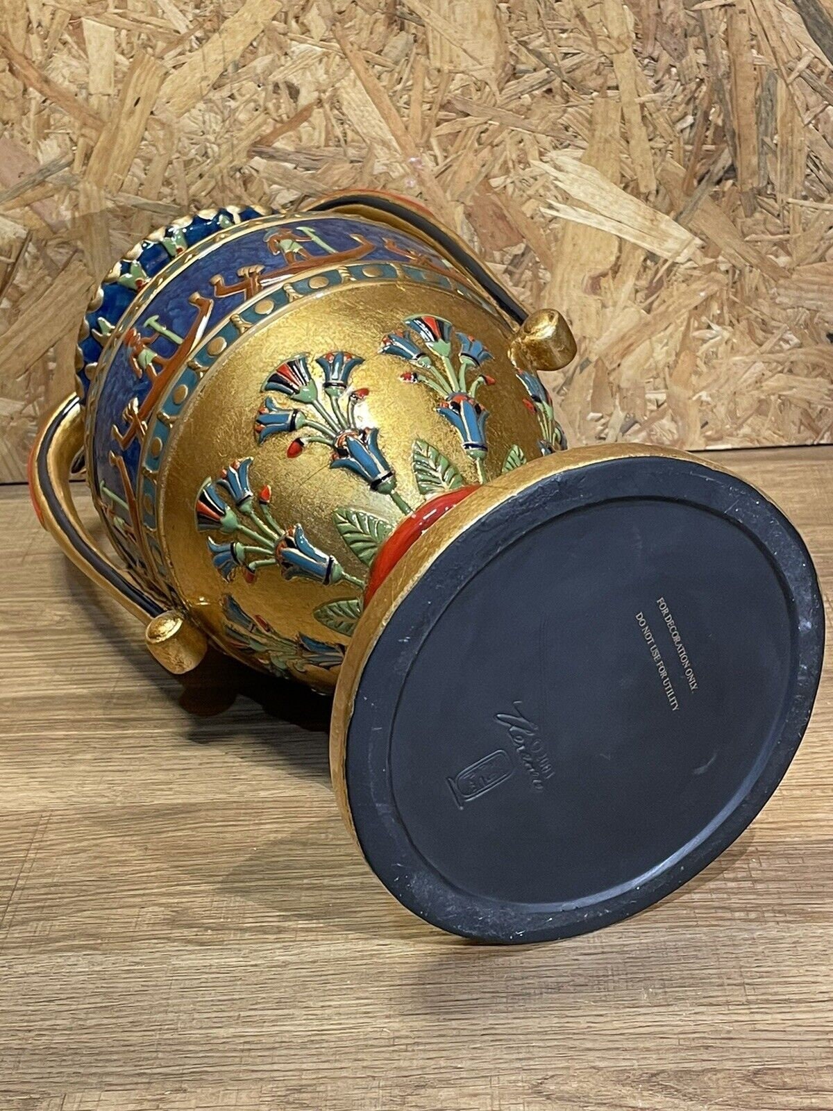 Superb Large Vase Amphora Decor Egyptian, Golden, Veronese 2003, Ethnic ...