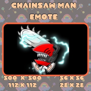 Animated CSM Anime Emote / Sub Emote / Twitch / Discord / Bit Emote ...