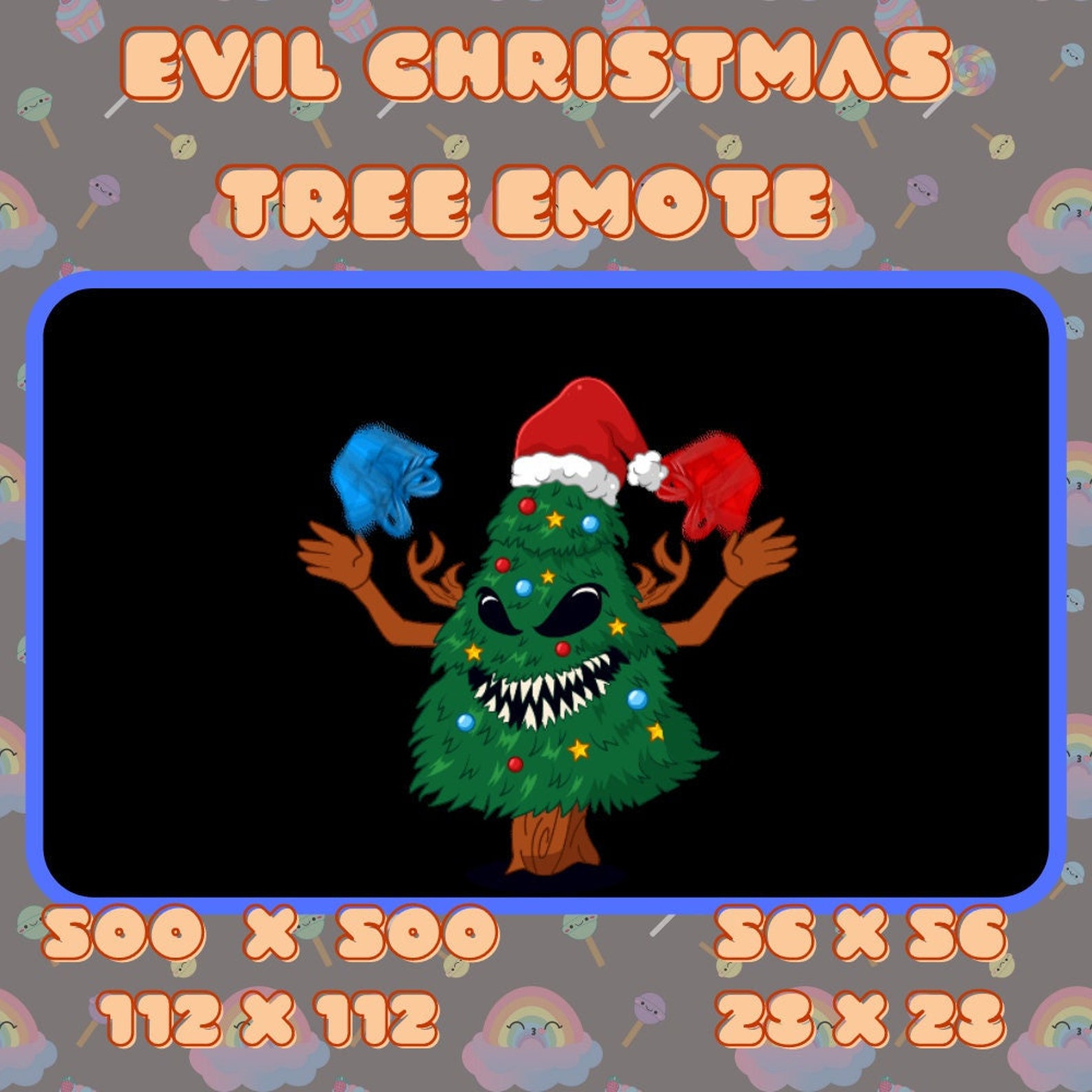 Animated Christmas Tree Emote / Sub Emote / Twitch / Discord / Bit ...