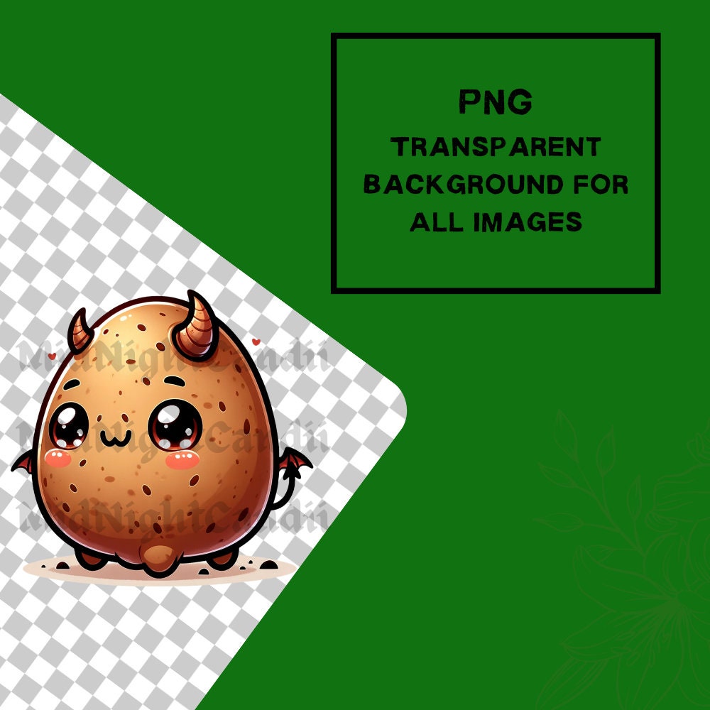 Potato Devil SVG/PNG / Demon / Designs / Illustration / Vector / Images ...
