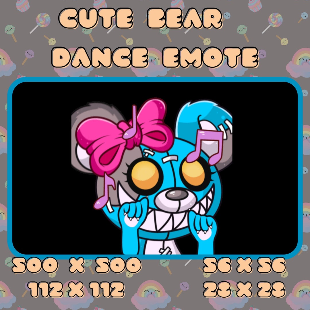 Animated Bear Dance Emote / Sub Emote / Twitch / Halloween / Discord ...
