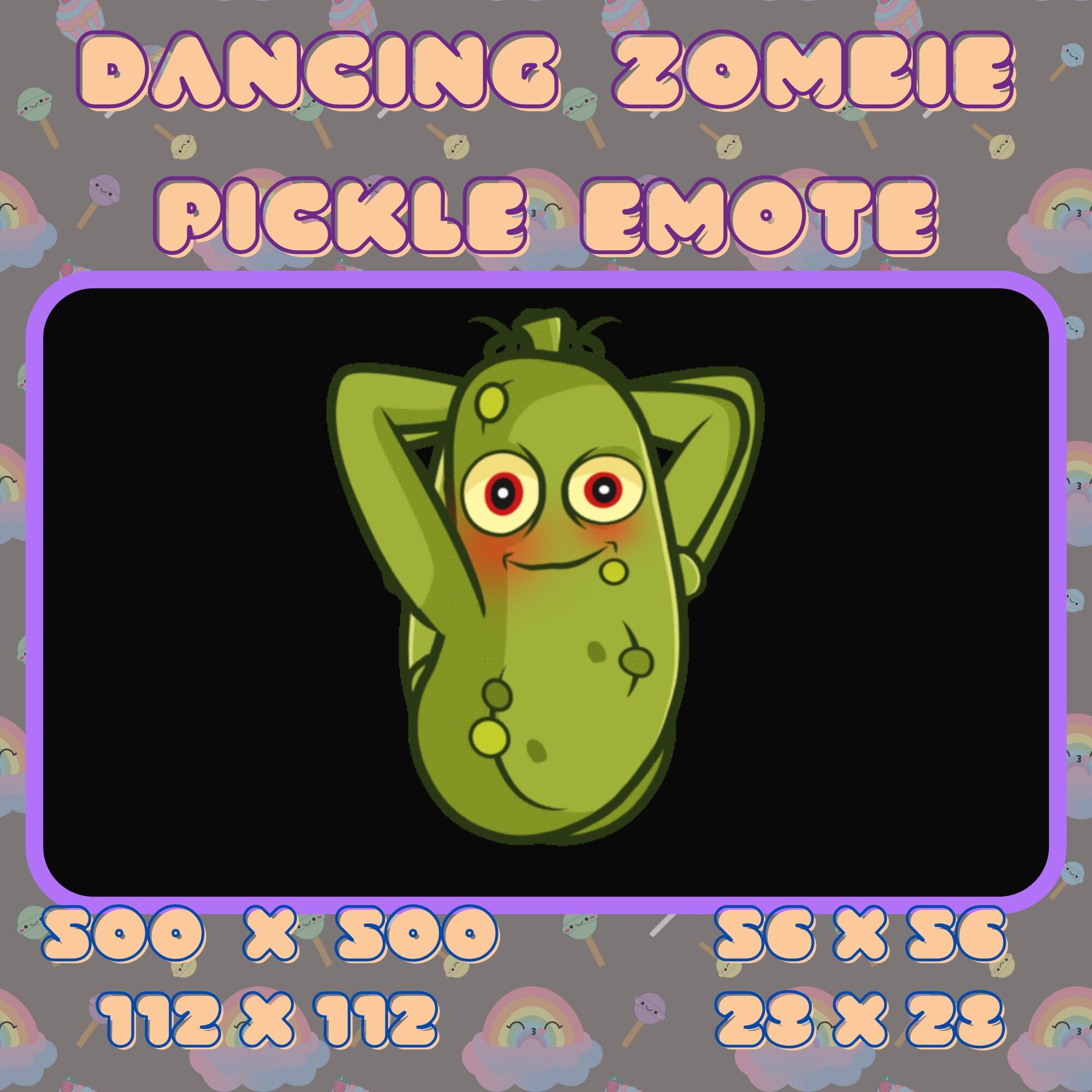 Dancing Pickle Cartoon