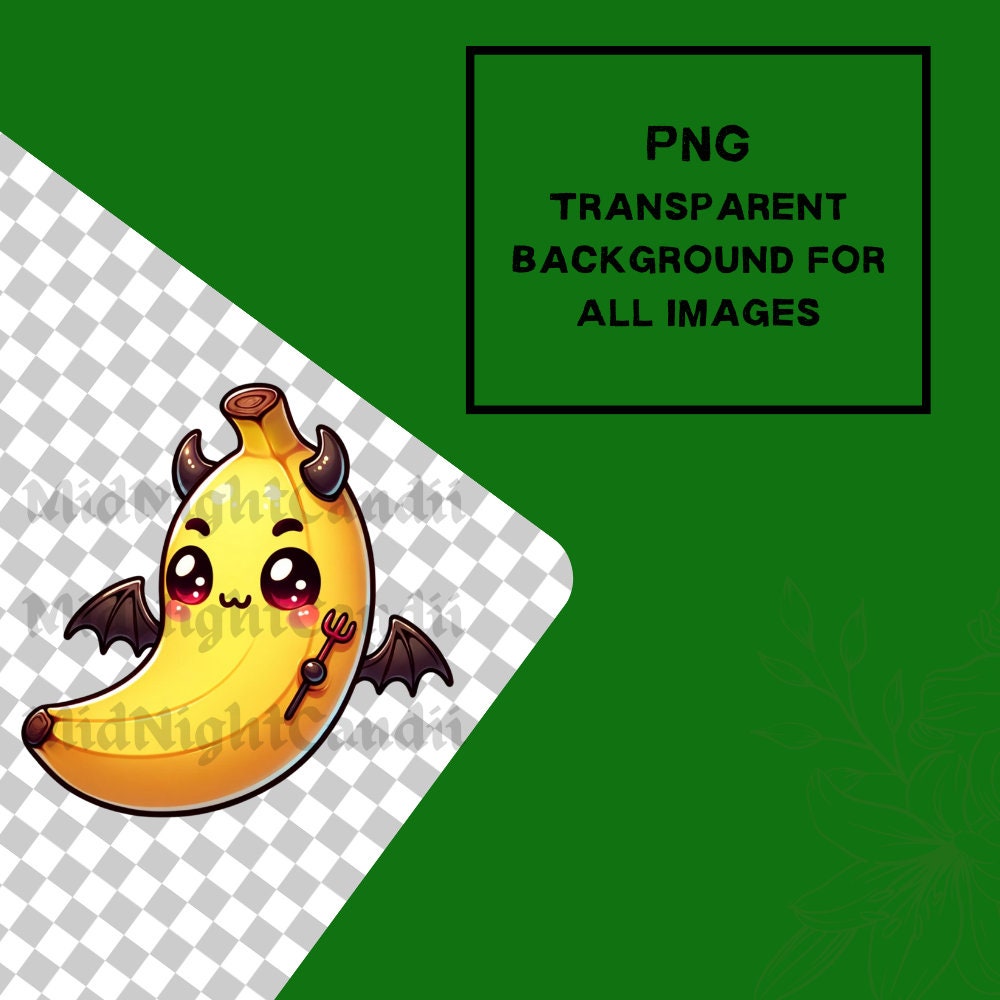 Banana Devil SVG/PNG / Demon / Designs / Illustration / Vector / Images ...