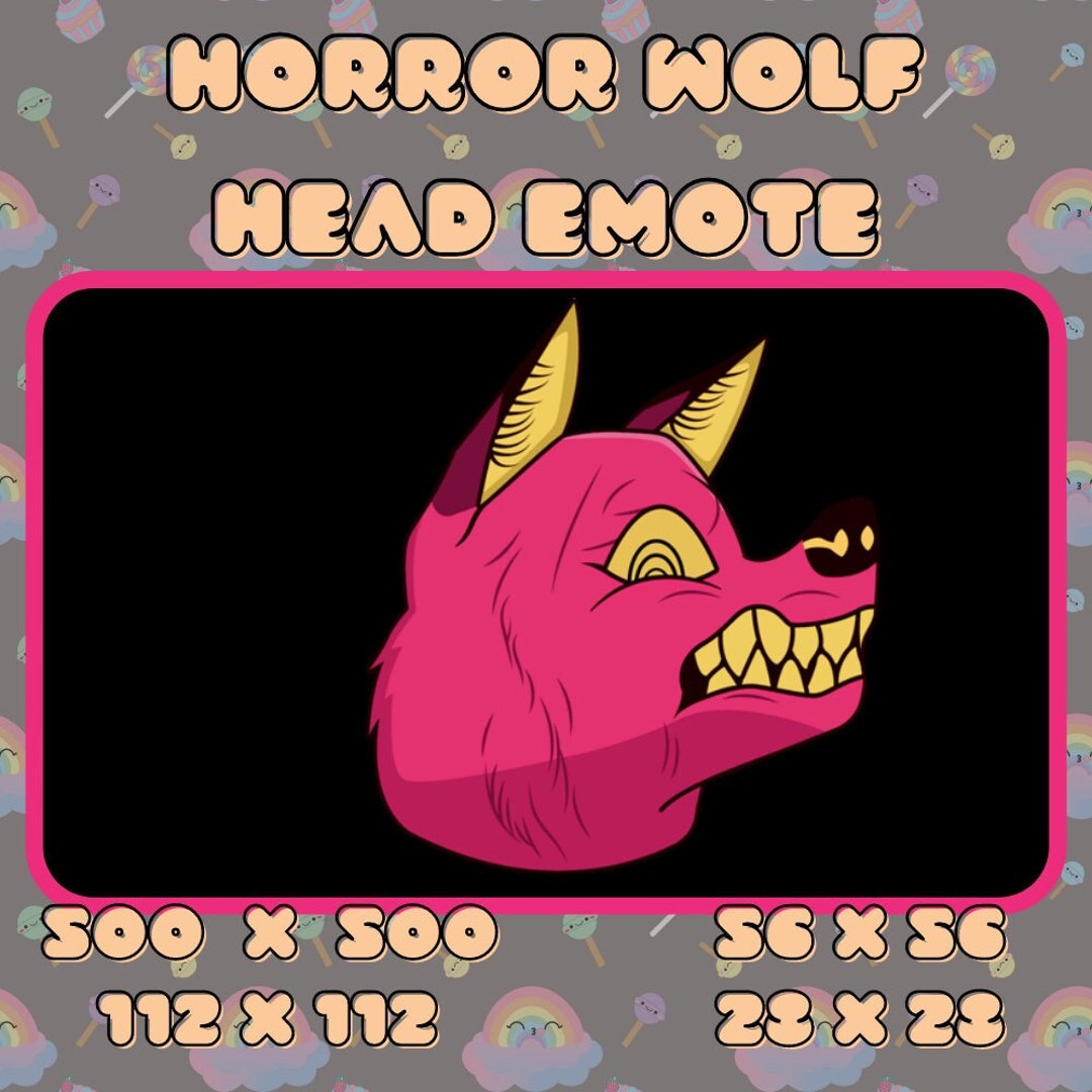 Animated Spinning Wolf Head Emote / Sub Emote / Twitch / Discord / Bit ...
