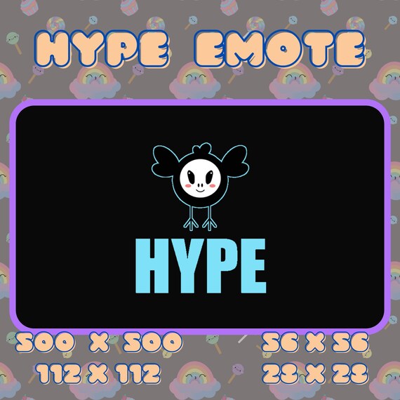 Animated Hype Bird Emote Twitch Discord Bit Emote Sub - Etsy