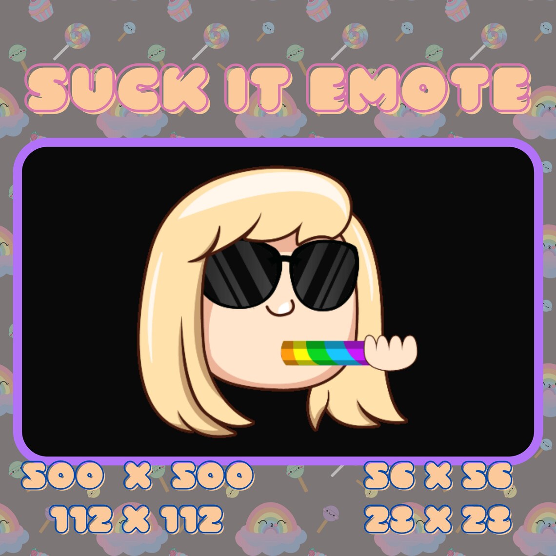 Blonde Emote Twitch Discord Bit Emote Sub Emote Emotes - Etsy