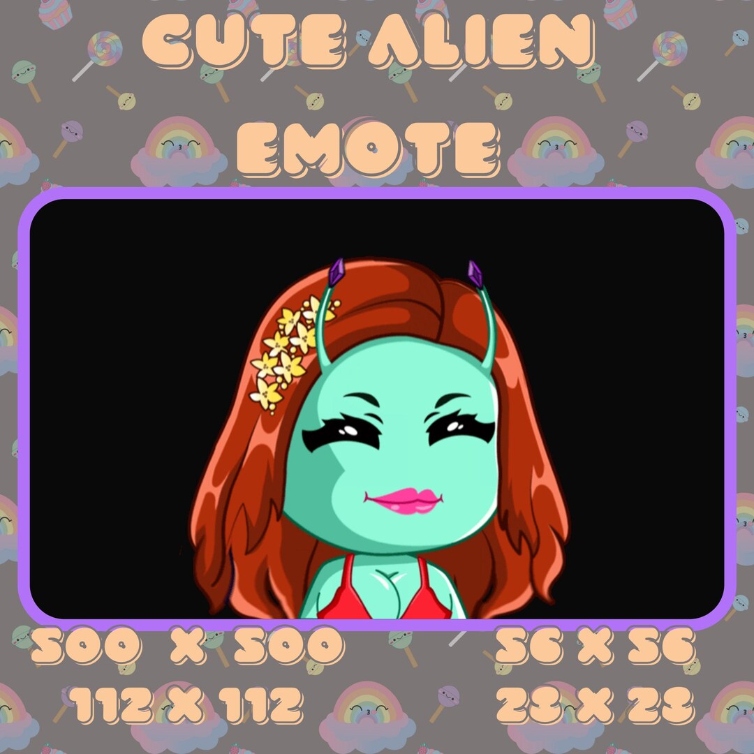Buy Animated Cute Alien Emote / Sub Emotes / Twitch / Space Emotes ...
